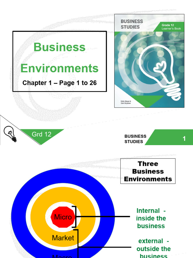 Grd12 1.business Environments Page1to26 | PDF | Macroeconomics | Swot ...