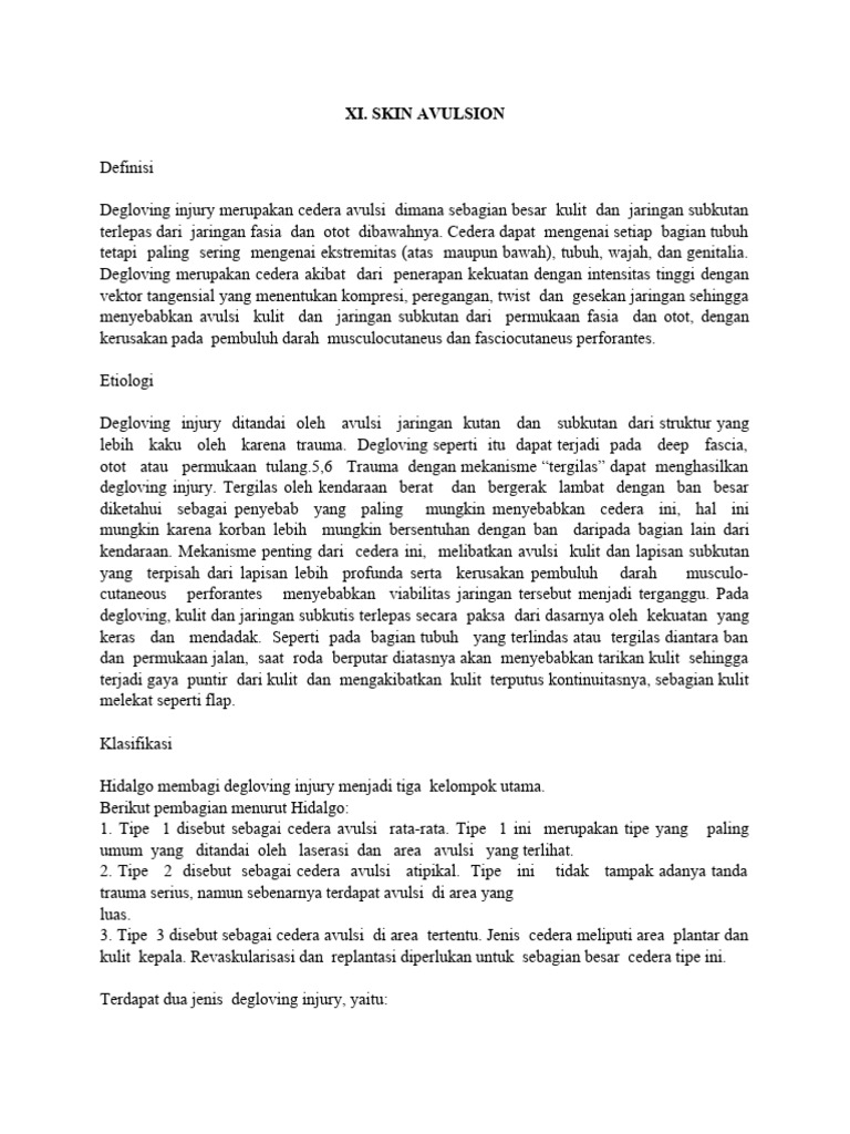 11. Skin Avulsi | PDF