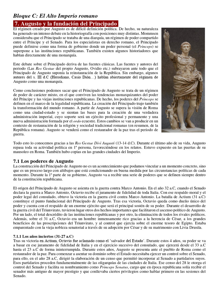 ANTIGUA II (Bloque C) | PDF | Augusto | Nerón