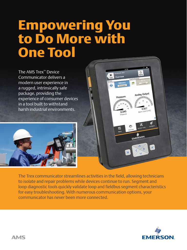 Brochure AMS Trex Device Communicator Flyer - En-176474 | PDF | Troubleshooting | Computing