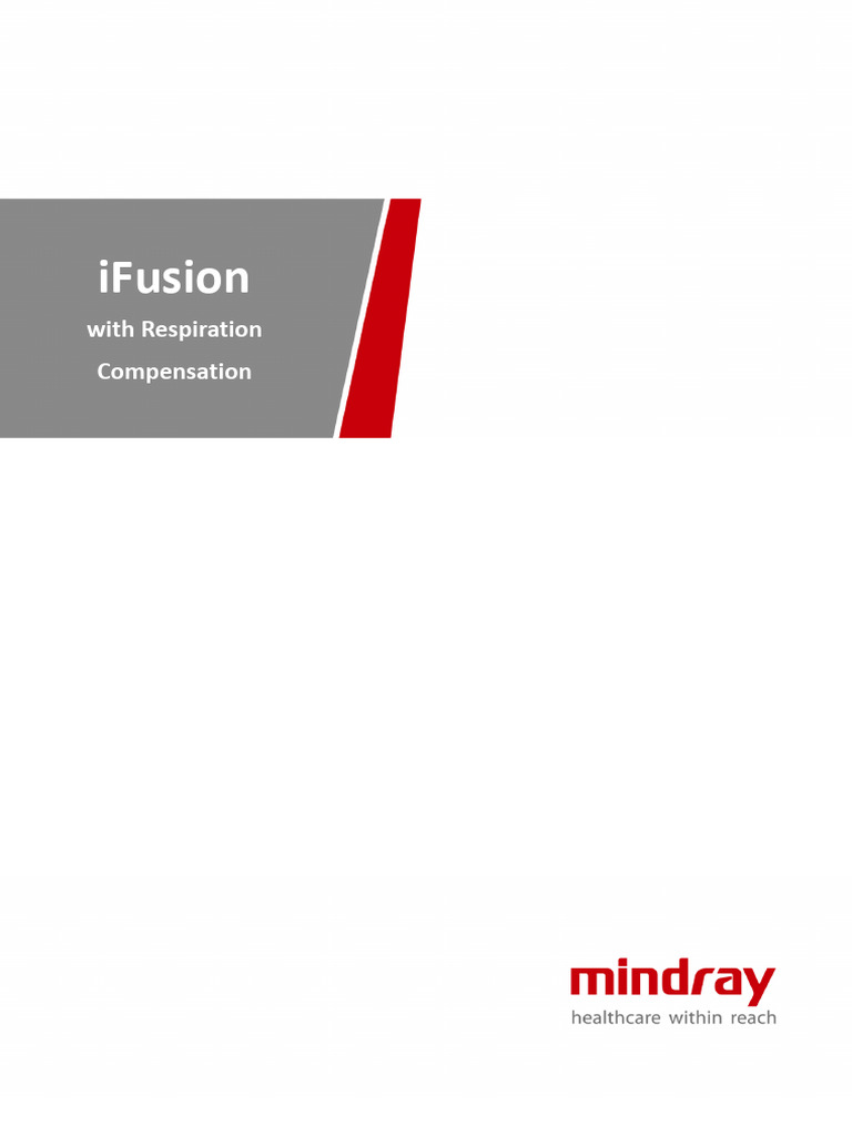 Ifusion Mindray | PDF | Medical Ultrasound | Respiratory System
