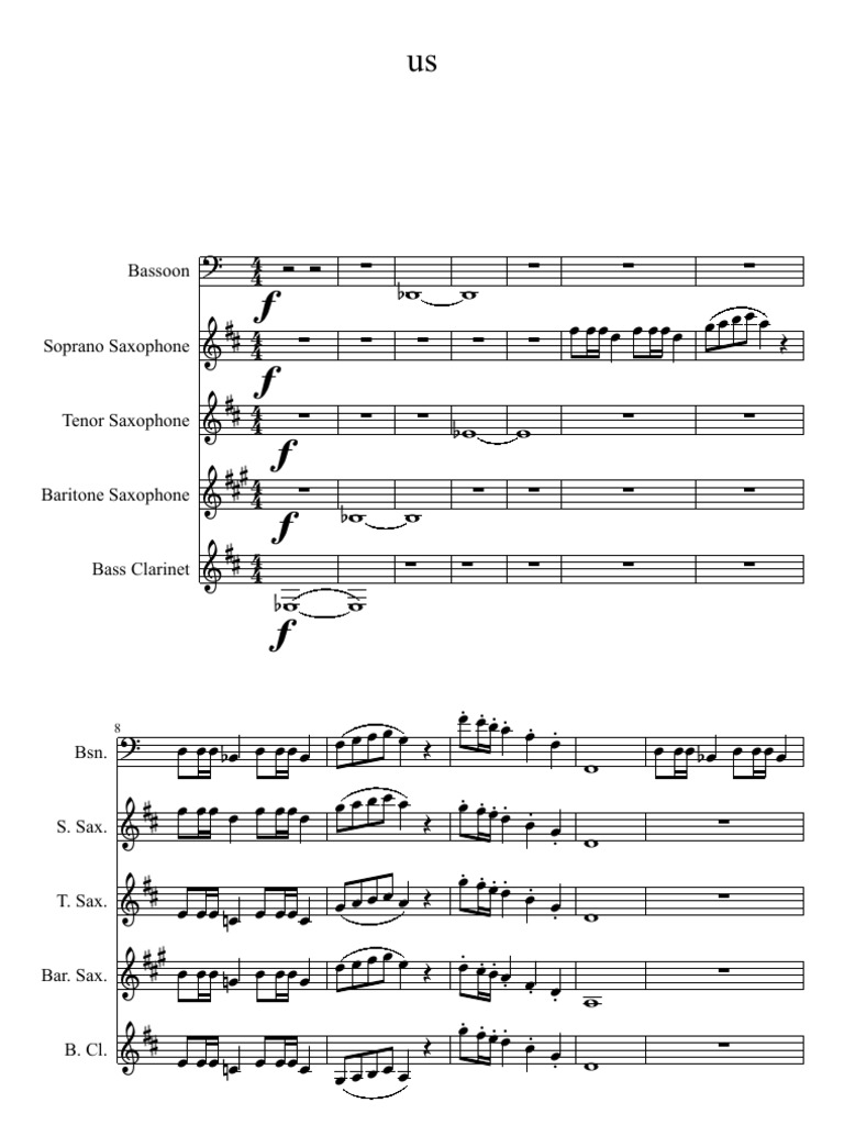 Saxophone and Bassoon Guide | PDF