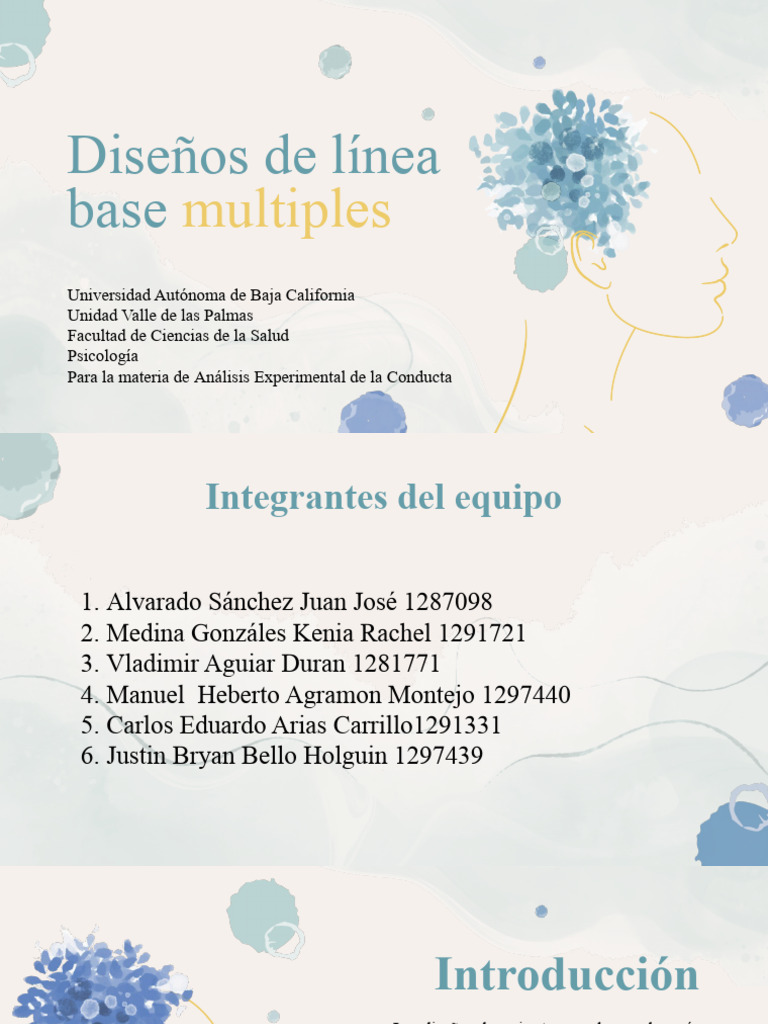 Diseños de Línea Base Múltiple en Psicología | PDF | Terapia ...