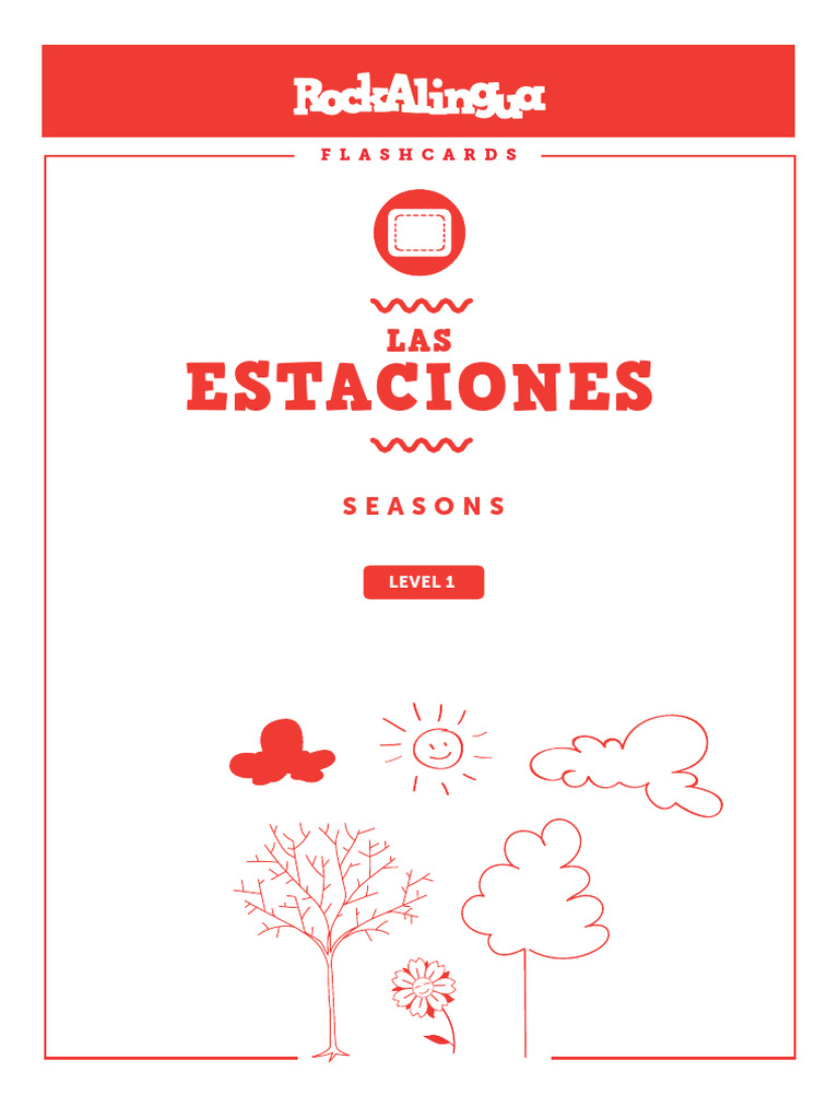 Las Estaciones (Picturedictionary Flashcards) | PDF