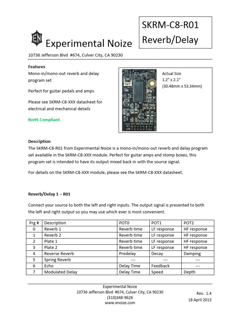 SKRM-C8-R01 | PDF | Music Technology | Sound