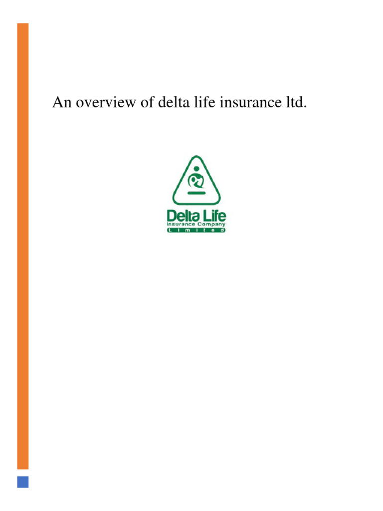 An-Overview-of-Delta-Life-Insurance-Ltd. | PDF | Insurance | Life Insurance