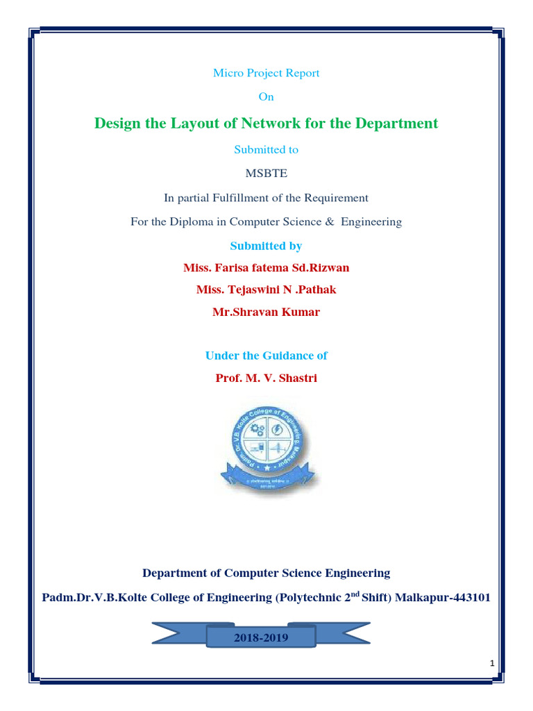 Micro Project 1 DCC - Complete - Group | PDF | Transmission Medium ...