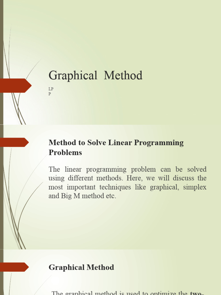 Presentation 5 | PDF | Linear Programming | Mathematical Optimization