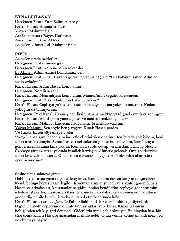 Kınalı Hasan | PDF