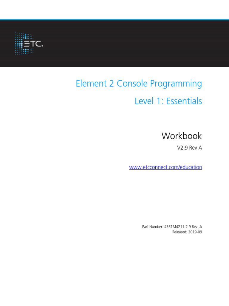 Element2 L1 Essentials V2.9a | PDF | Menu (Computing) | Computing