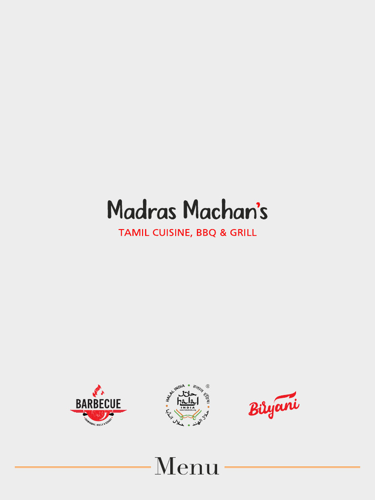 Madras Menu | PDF