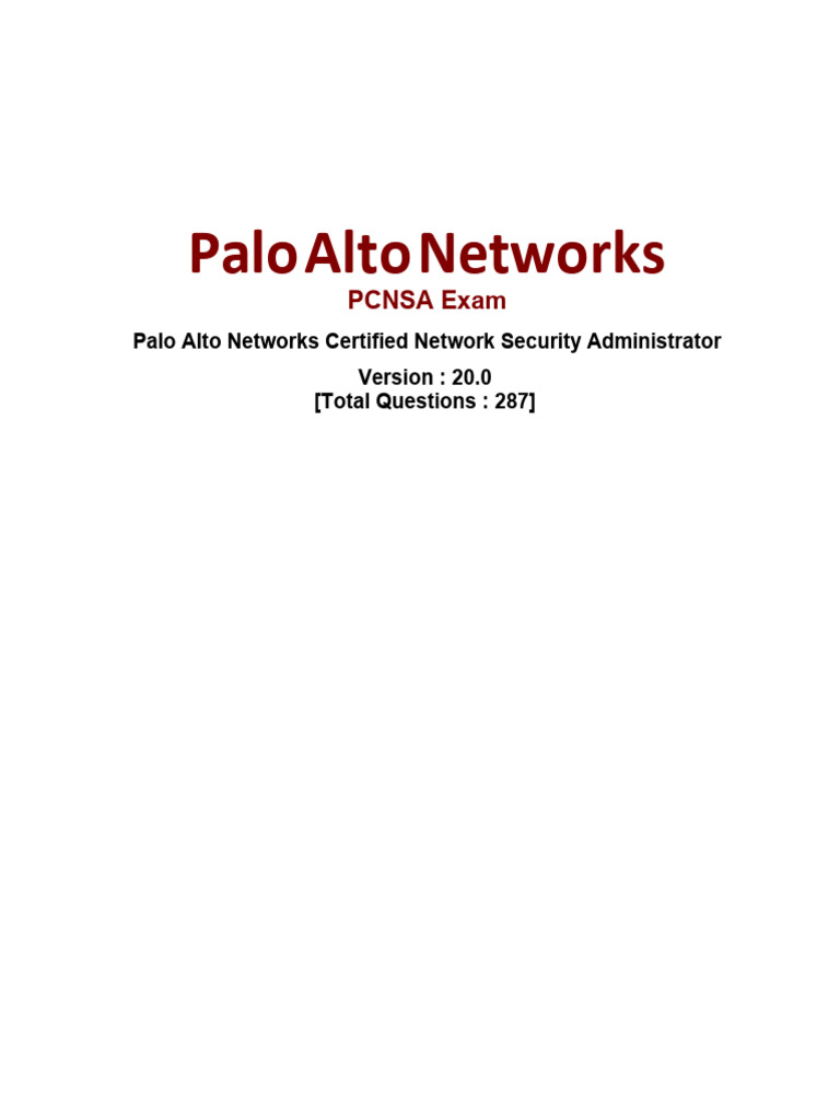 PCNSA Exam Overview and Key Concepts | PDF | Malware | Firewall (Computing)