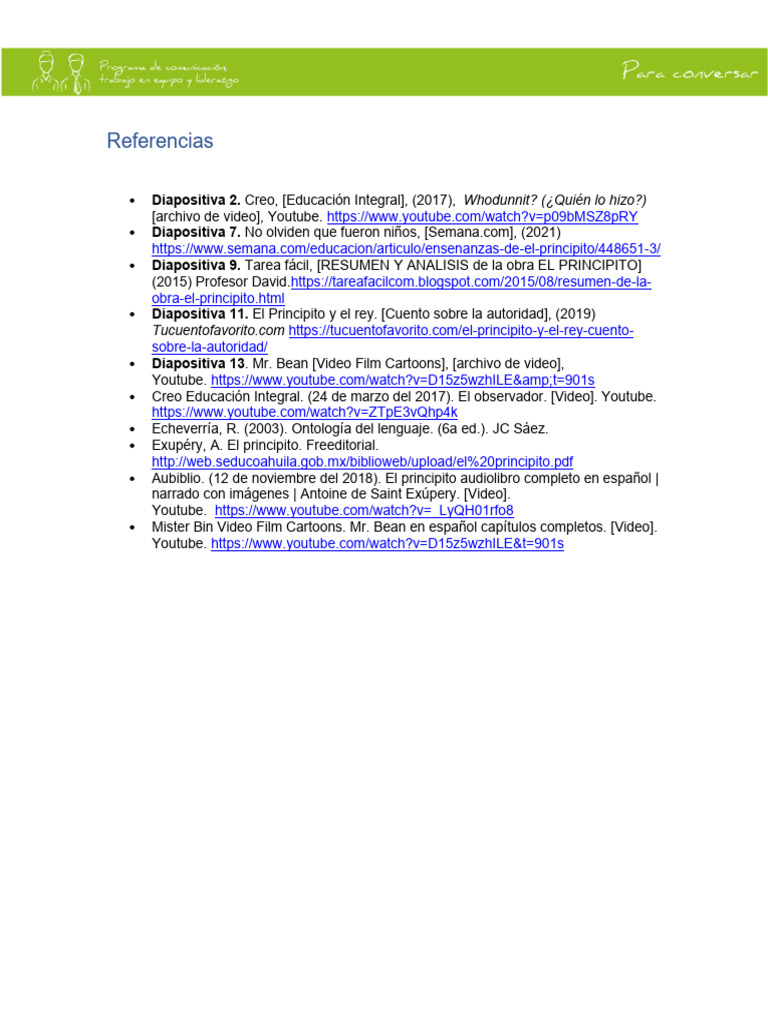 Referencias 01 | PDF