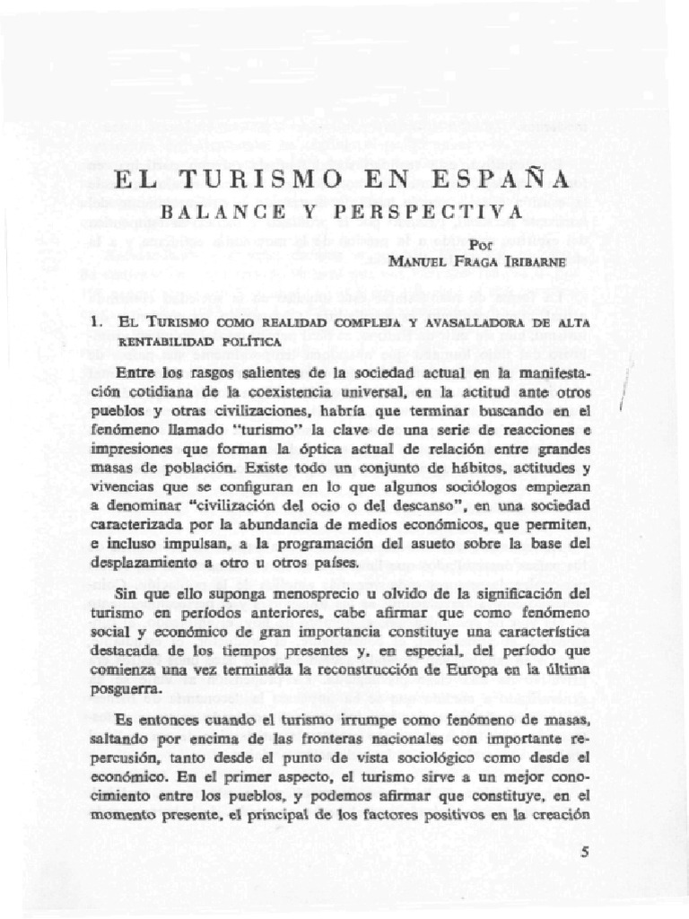 Turismo en España | PDF | Turismo | España