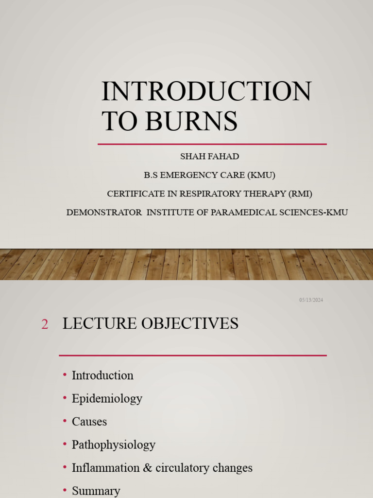 01.introduction To Burn | PDF | Inflammation | Burn