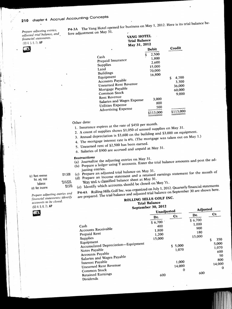 P4-3ATutorial Question Chapter 4 | PDF | Debits And Credits | Accounting