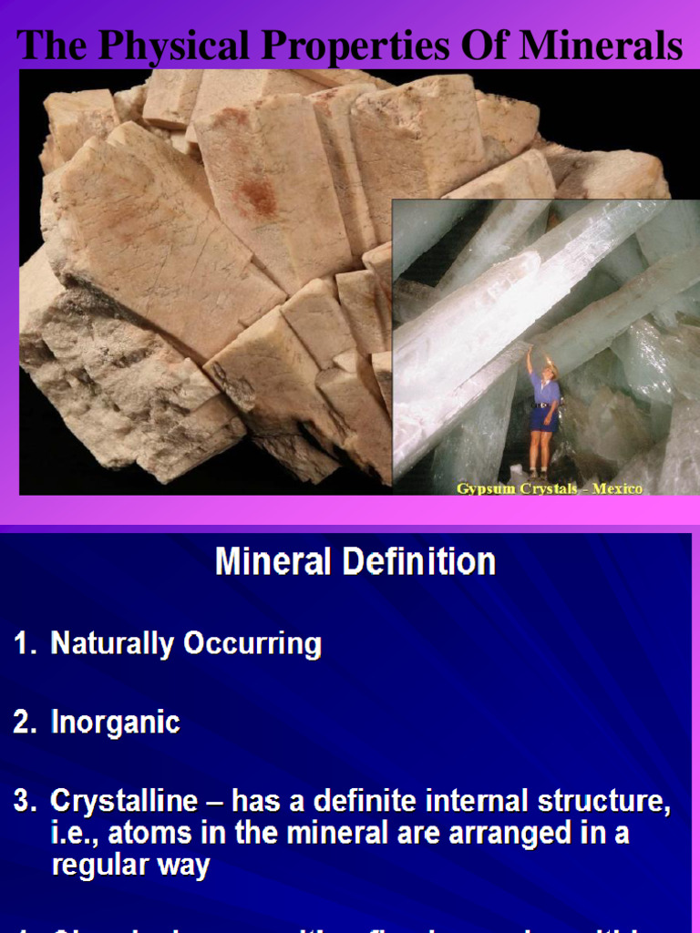 physical_properties_minerals_final | PDF | Minerals | Materials