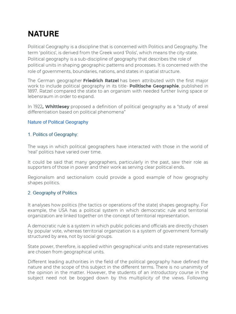 Nature | PDF | Geography | Science