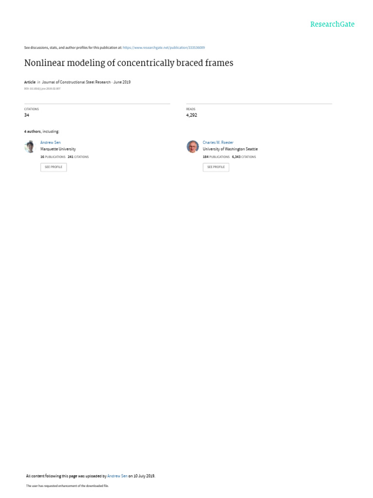 Manuscript Nonlinear Modeling Preprint | PDF | Fracture | Strength Of ...