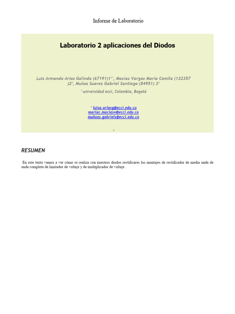 Aplicaciones de Diodos Rectificadores | PDF | Rectificador | Diodo
