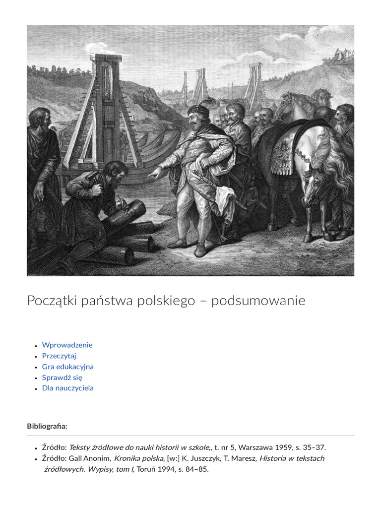 Poczatki Panstwa Polskiego Podsumowanie | PDF Poczatki Panstwa Polskiego Podsumowanie | PDF