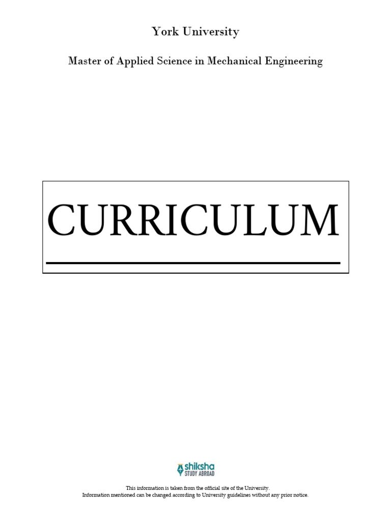 Curriculum 121202435658 | PDF | Thesis | Mechanical Engineering