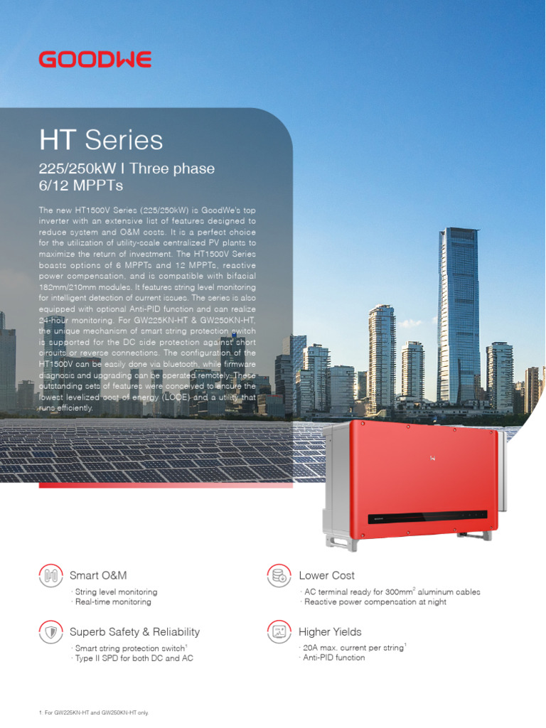 GW HT 1500V Datasheet-En | Download Free PDF | Electric Power | Electricity