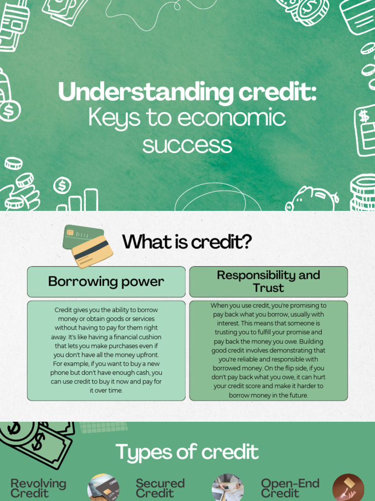 Understanding Credit Oral Presentation Pdf Credit Finance Money
