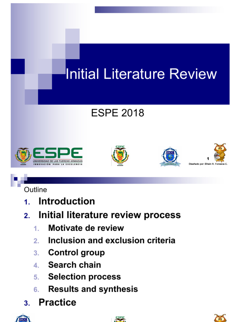 Initial Literature Review | PDF | Systematic Review | Computing