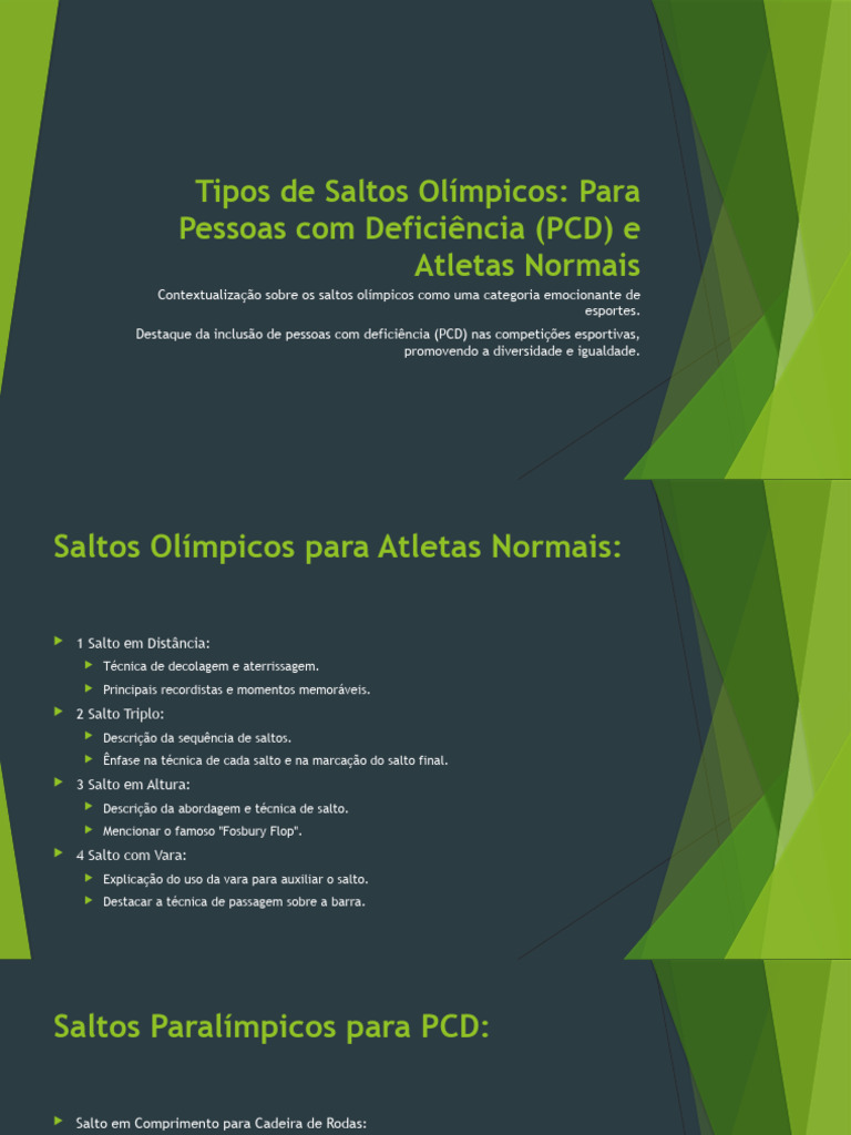 Tipos de Saltos Olímpicos | PDF
