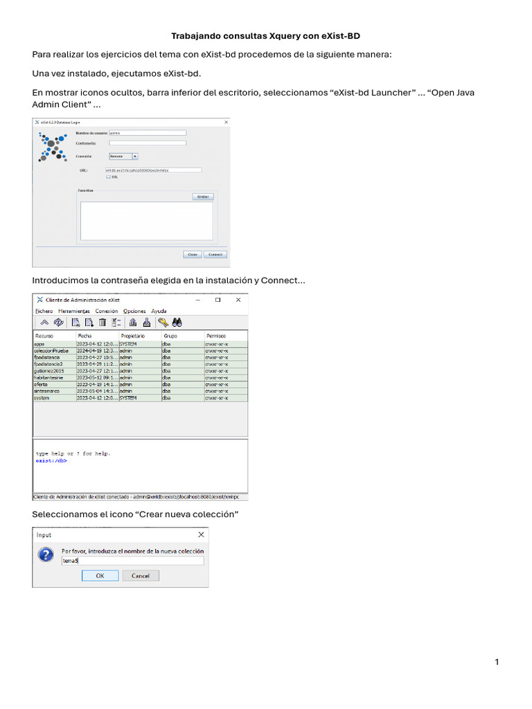 (XQuery) Xquery Con eXistBD | PDF | Computadoras