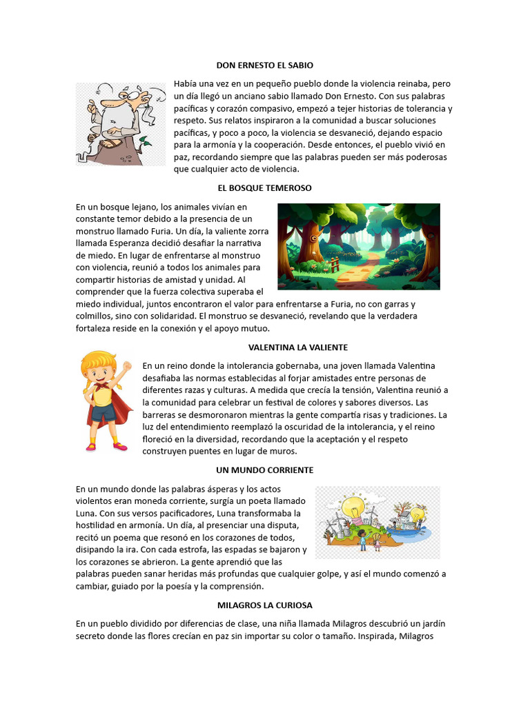 Cuentos Pdf Violencia