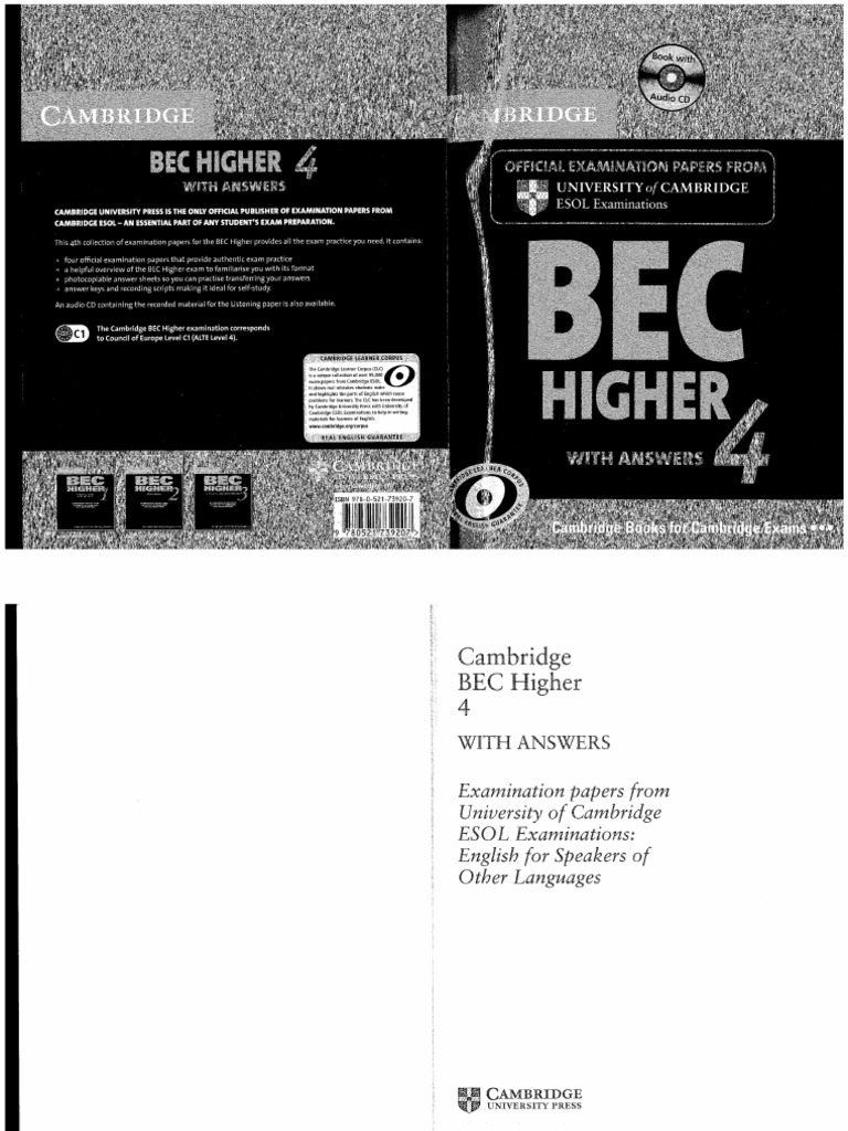 Cambridge Bec Higher 4 With Answers | PDF