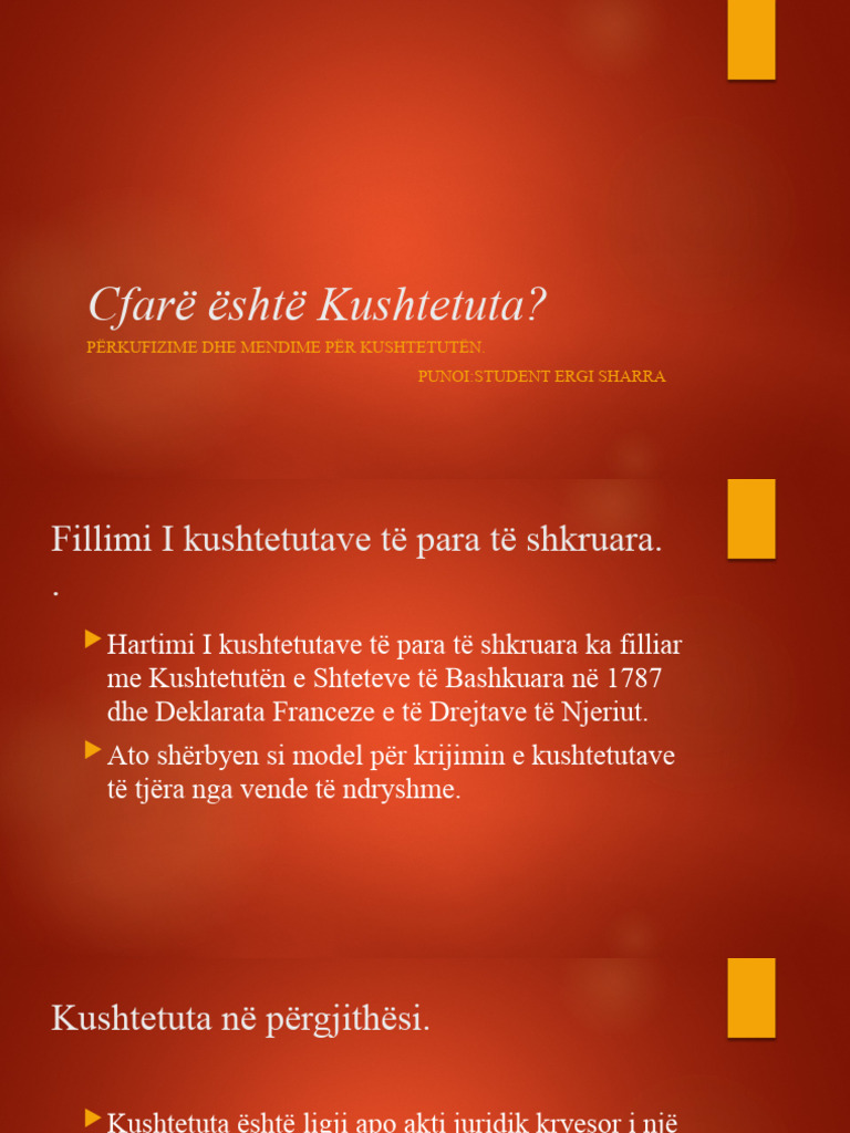 Cfarë Është Kushtetuta | PDF