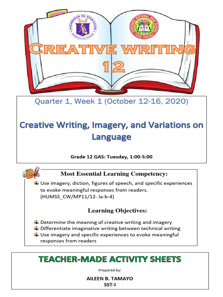 CREATIVE WRITING 12 Module WEEK 1 | PDF | Cognition | Neuroscience