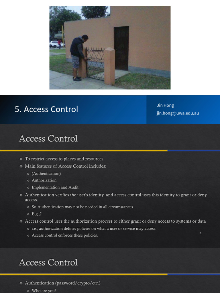 05.access Control | PDF | Proxy Server | Access Control