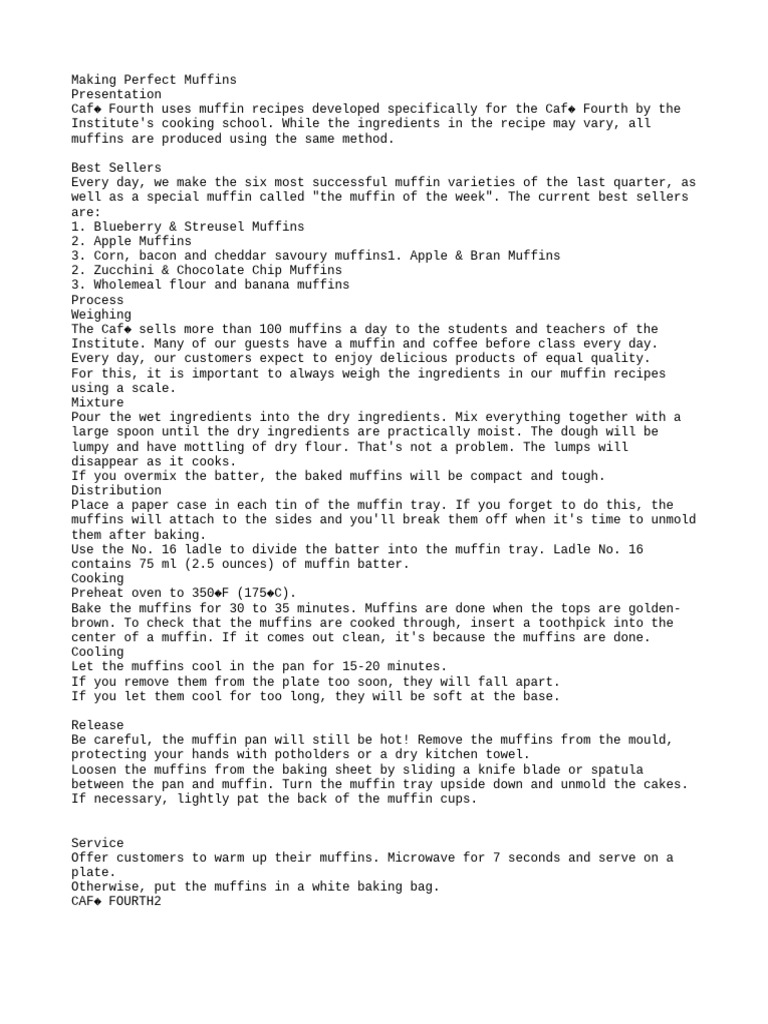 Outline Proposal | Download Free PDF | Muffin | Baked Goods