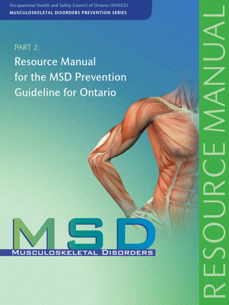 2 MSD - Prevention - Resource - Manual - 2007 | PDF | Occupational ...