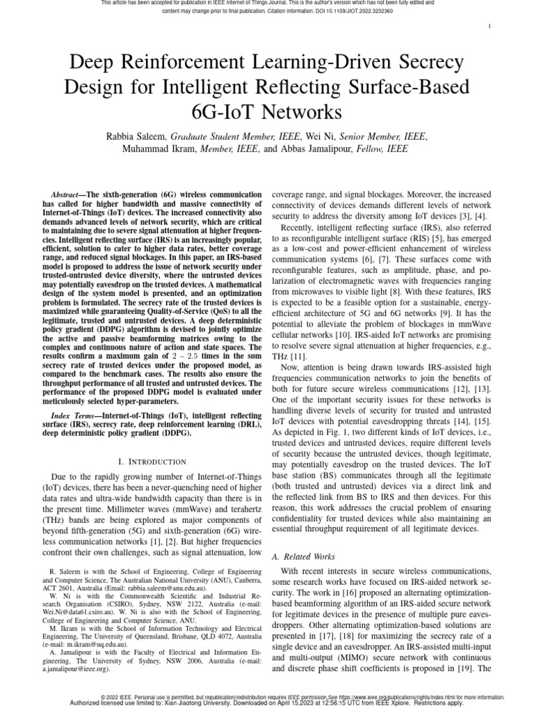 Deep Reinforcement Learning Driven Secrecy Design For Intelligent Reflecting Surface Based 6g