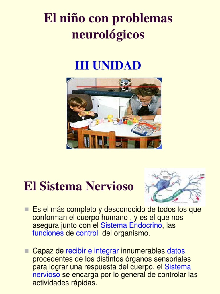 18.-El Niño Con Problemas Neurológicos | Neurona | Sistema nervioso