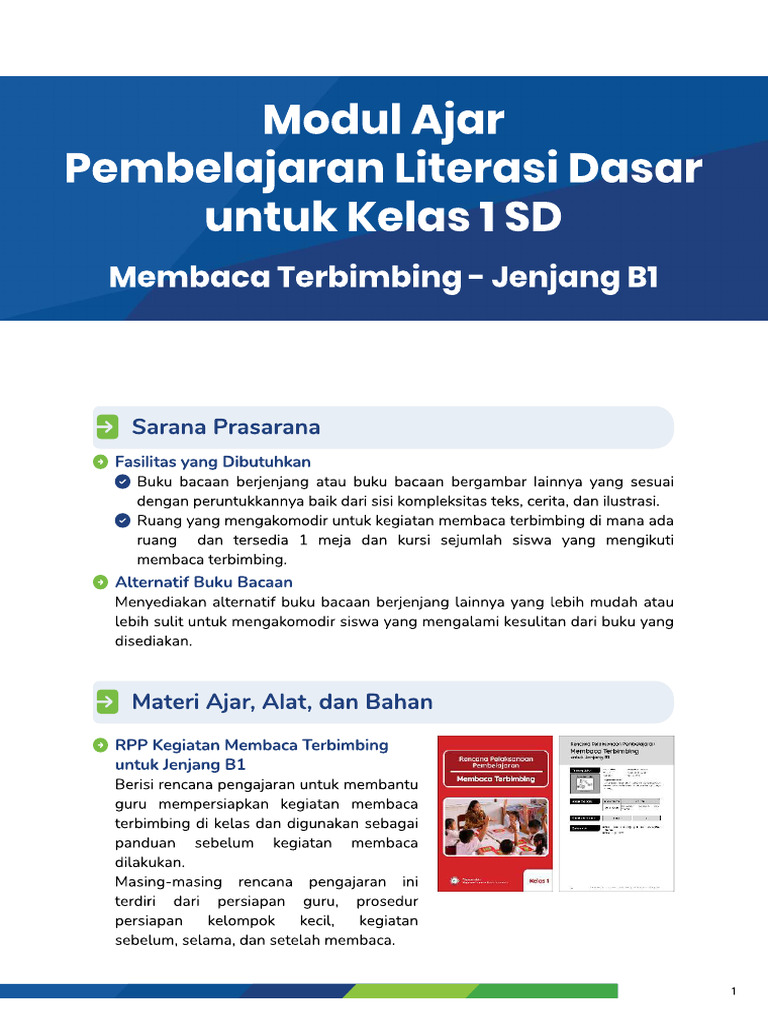 Fasilitas Membaca Terbimbing SD | PDF