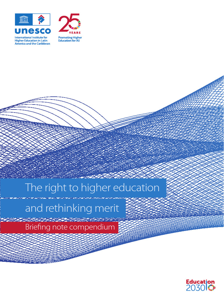 The Right To Higher Education and Rethinking Merit: Briefing Note ...