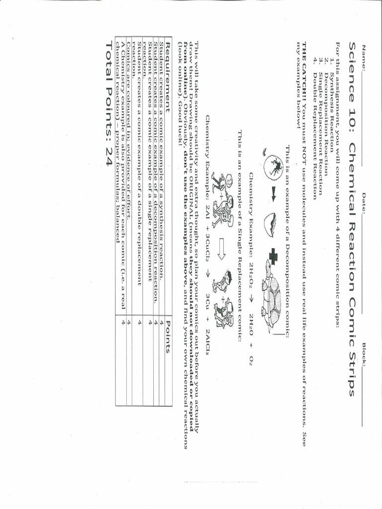 Reaction Type Cartoon | PDF