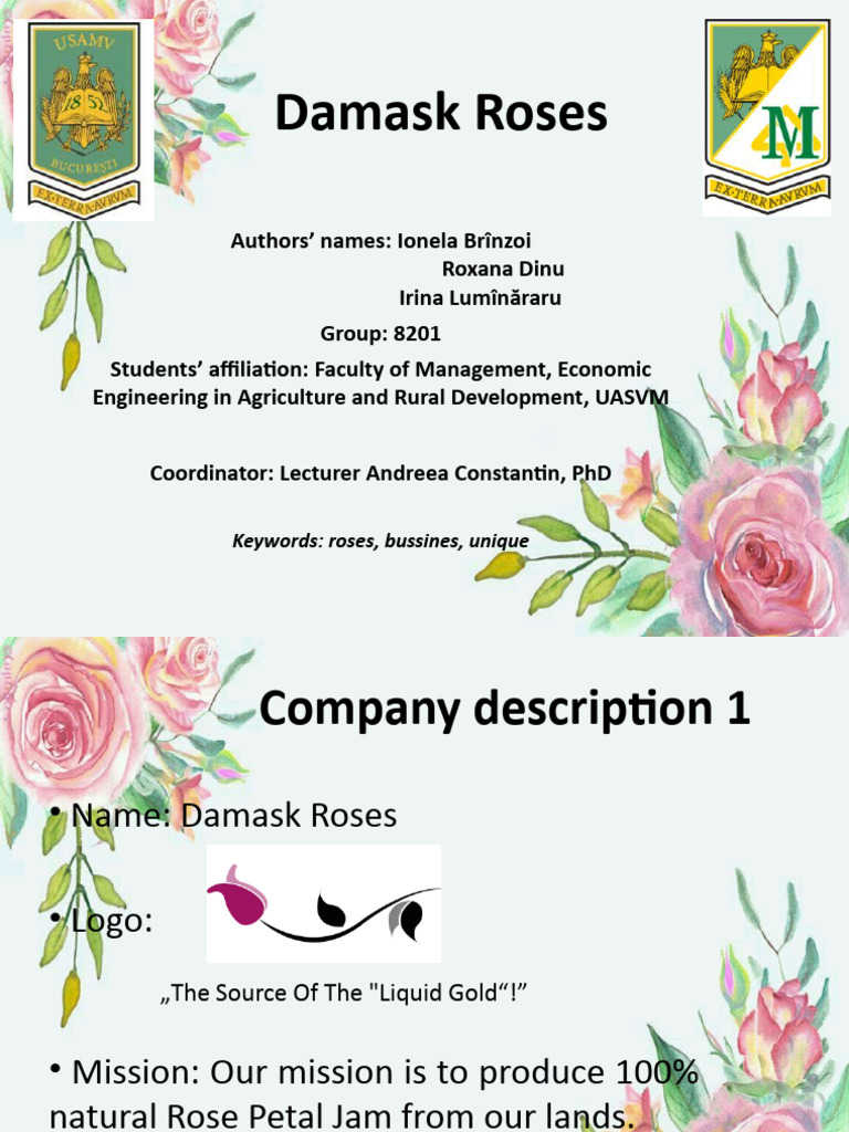 Damask Roses | PDF | Perfume | Marketing