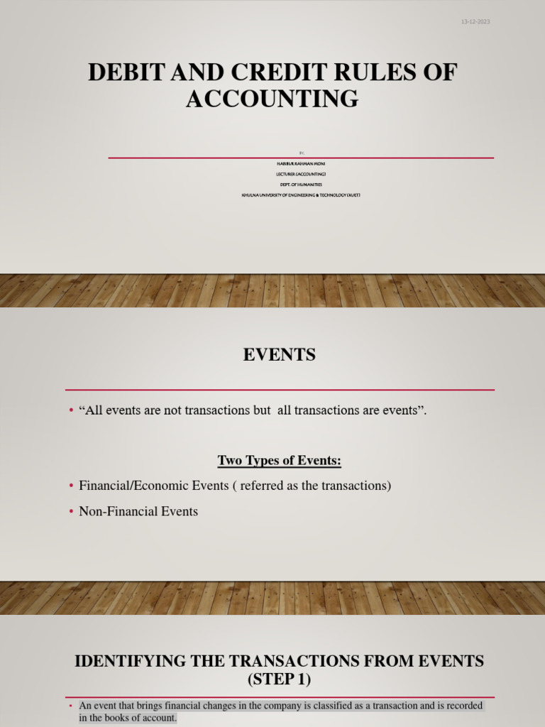 Debit and Credit Rules of Accounting | PDF | Debits And Credits | Expense