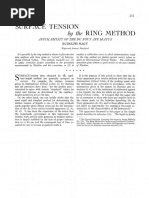 Surface Tension With The Ring Method (Du Nouy Method) | PDF | Surface ...