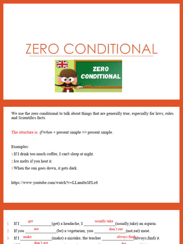 Zero Conditional Explanation | PDF