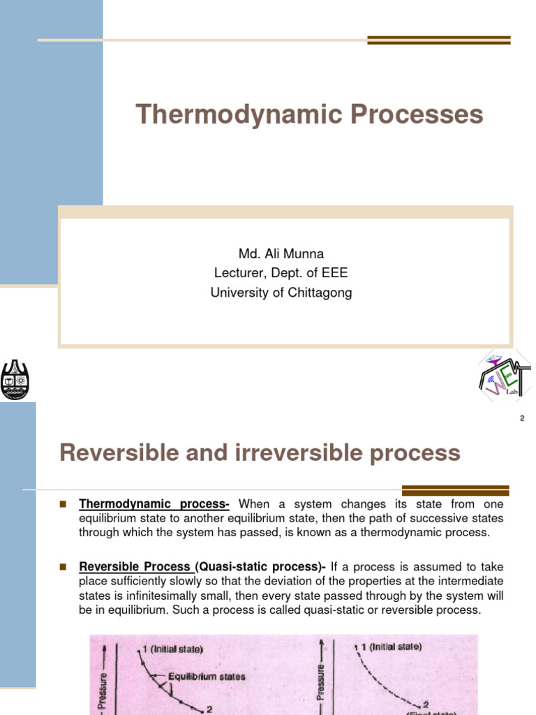 Class Lecture 13 November Thermodynamic Process Pdf Heat Thermodynamic Equilibrium
