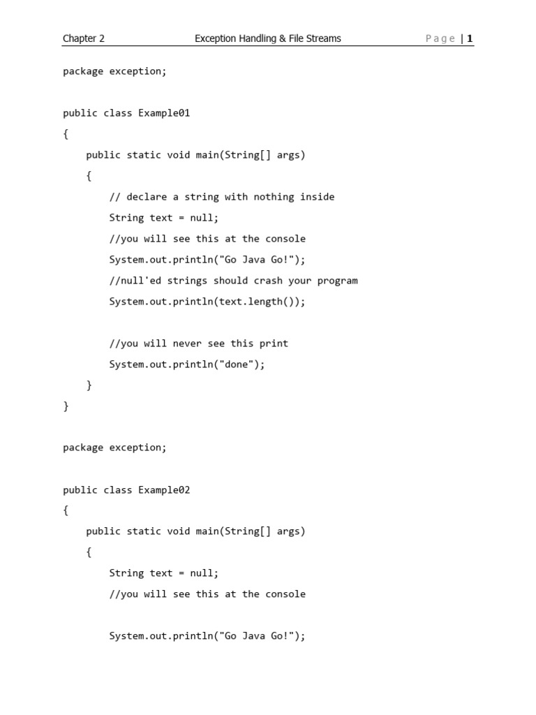 Lab-Chapter 2 Exception H and File | PDF | Software Development | Computer Science