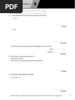 SB4. End of Unit Test Standard Mark Scheme. Part Step Answer Additional ...